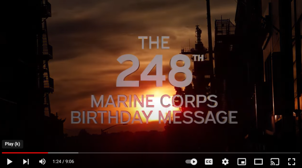 248th Marine Corps Birthday Message - Marine Corps League Seacoast ...